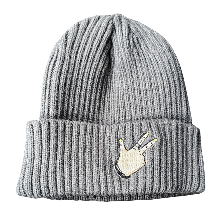 Jalen Brunson "Celly" Beanie - Grey – Second Round Foundation Store